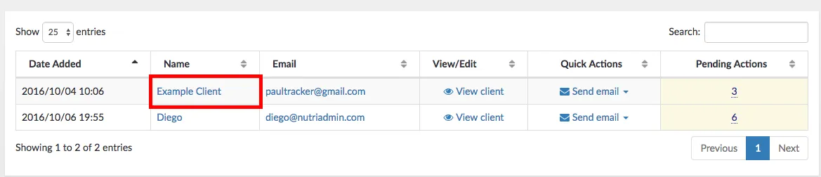 Reviewing Client's Filled Out Questionnaire