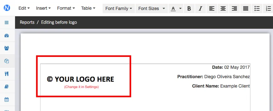 Guide on How to Update Your Logo in a Saved Report